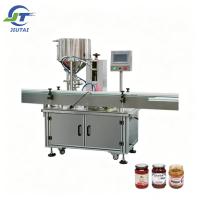 China Garlic Chili Paste Hot Garlic Sauce Spicy Dipping Garlic Sauce Seasoned Garlic Puree Servo Motor Rotor Pump Filler for sale