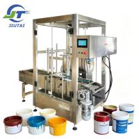 China Paint Coating Varnish Latex Waterproof Material Automatic Single Head Rotary Lobe Pump Weighing Filling Machine for sale