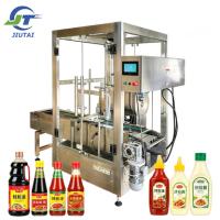 China Oyster Sauce Chili Oil Salad Dressing Condiments Automatic Single Head Rotary Lobe Pump Weighing Filling Machine for sale