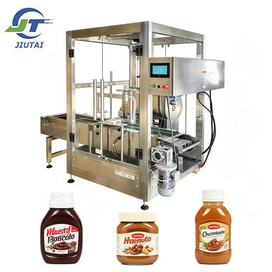 China Melted Chocolate Hazelnut Spread Viscous Food Ingredient Automatic Single Head Rotary Lobe Pump Weighing Filling Machine for sale