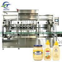 China Creamy Egg Yolk Mayonnaise Rich Salad Dressing Smooth Sauce Liquid Condiment Automatic Tracking Gear Pump Filling Machine for sale