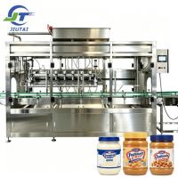 China Roasted Creamy Peanut Butter Smooth Nut Paste High Protein Food Production Automatic Tracking Gear Pump Filling Machine for sale