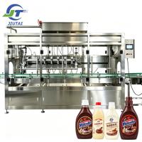 China Creamy Liquid Chocolate Sauce Smooth Sweetener Viscous Food Grade Dessert Spread Automatic Tracking Gear Pump Filling Machine for sale