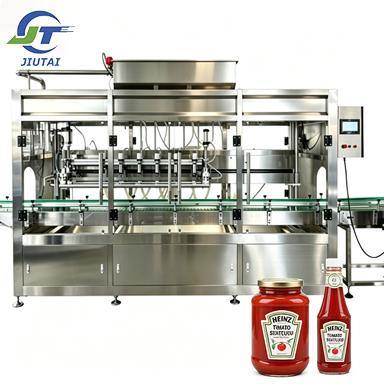 China High Viscosity Smooth Tomato Paste Ketchup Sauce Food Automatic Tracking Gear Pump Filling Machine for sale