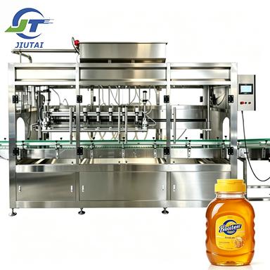 China Pure Natural Smooth Honey Thick Liquid Food Grade Pro Automatic Tracking Gear Pump Filling Machine for sale