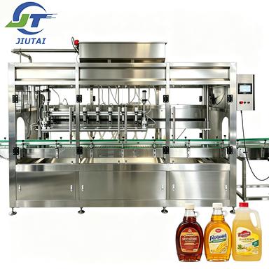 China Fully Automatic Gear Pump Tracking Filling Machine Viscous Liquid Filler for Honey Maple Syrup Corn Syrup for sale