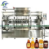 China Pure Natural Honey Maple Syrup Liquid Glucose Thick Food Sauce Automatic Gear Pump Tracking Filling Machine for sale