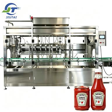 China High Viscosity Smooth Tomato Paste Ketchup Rich Flavor Food Grade Sauce Automatic Tracking Gear Pump Filling Machine for sale