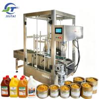 China Thick Mechanical Lubricating Grease High Viscosity Fluid Automatic Single Head Rotary Lobe Pump Weighing Filling Machine for sale