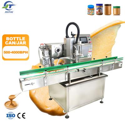 China Hazelnut Walnut Almond Cashew Peanut Grain Pastes Servo Rotor Pump Filling Machine for Beverage & Gel Automatic for sale