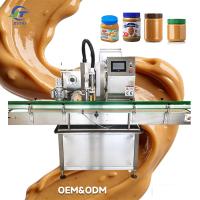 China 500-4000BPH Automatic Rotary Lobe Pump Filling Machine for Peanut Butter with Particles and Jam for sale