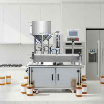China Fully Automatic Honey Filling Machine Digital Control Bottle Honey Filling Machine for Syrup Butter High Viscous Liquids for sale