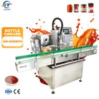 China Anti-Drip Low Shear Food Grade Automatic Rotor Pump Filling Machine for Chili Sauce and Particulate Sauce for sale