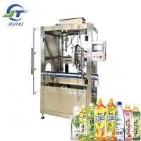 China Automatic Tracking Negative Pressure Beverage Filling Machine for Tea Juice Mineral Water Probiotic Drink Bottling Equipment for sale