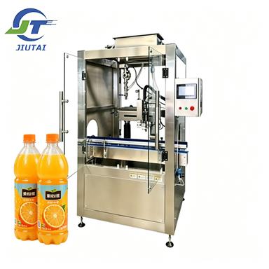China Anti Foaming Linear Automatic Bottling for Fruit Tea Fresh Juice Drink Tracking Negative Pressure Filling Machine for sale