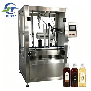 China Cold Brew Coffee Black Tea Herbal Beverage Liquid Filling Automatic Single Head Tracking Vacuum Filling Machine for sale
