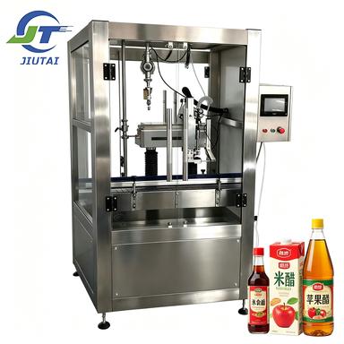 China Automatic Single Head Tracking Negative Pressure Filling Equipment for Edible Vinegar Fermented Rice Vinegar AppleCider Bottling for sale