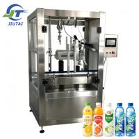 China Drinking Water Fruit Juice Tea Beverage Bottle High Speed Automatic Single Head Tracking Vacuum Filling Machine for sale