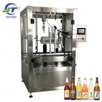 China Automatic Single Head Tracking Negative Pressure Filling Equipment for Low Alcohol Wine Beer Cider Sake Filling for sale