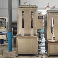 China Semi Automatic 5kg Big Oil Bottle Double Head Weighing Filling Machine for High Viscosity Liquid Pumb Pastes Filling for sale