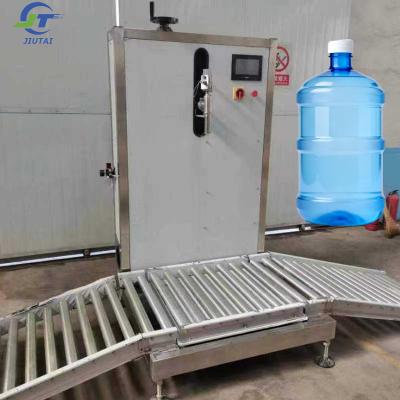 China Semi Auto Specialized Jerry Can Pet Bottle Capping Sealing Packing Lobe Pump 1 Nozzle Quantitative Weighing Filling Machine for sale
