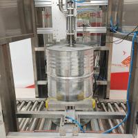 China Semi Auto Specialized Jerry Can Pet Bottle Capping Sealing Packing Lobe Pump 1 Nozzle Quantitative Weighing Filling Machine for sale