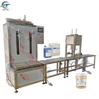 China High Viscosity Liquid Semi Automatic 25kg Weighing Filling Pumb Pastes Machine for Oil Bottle Double Head Filling and Packaging for sale