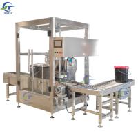 China Automatic Weighting Linear Filling Machine for Large Scale Edible Cooking Pepper Olive Palm Oil Tin Can 18L Bottling Line for sale