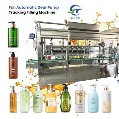 China Energy Saving Gear Pump Filling System for Continuous Production of Shampoo Shower Gel Body Liquid for sale