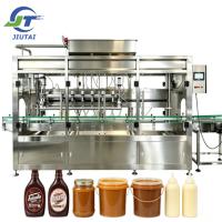 China Chocolate Sauce Caramel Toffee Condensed Milk Smooth Automatic Gear Pump Tracking Filling Machine for sale