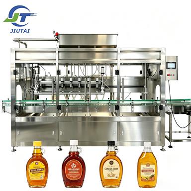 China Natural Honey Maple Syrup Agave Nectar Liquid Glucose Automatic Gear Pump Tracking Filling Machine for sale