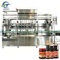 China Oyster Sauce Hoisin Sauce Viscous Condiments Food Grade Automatic Gear Pump Tracking Filling Machine for sale