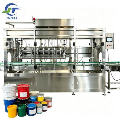 China Printing Ink Pigment Colorant Thick Industrial Chemical Liquid Automatic Gear Pump Tracking Filling Machine for sale