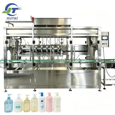 China Hand Wash Liquid Soap Shower Gel Shampoo Personal Care Product Automatic Gear Pump Tracking Filling Machine for sale
