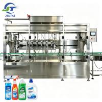 China Glass Cleaner Toilet Wash bleach Household Cleaning Chemical Unit Automatic Gear Pump Tracking Filling Machine for sale