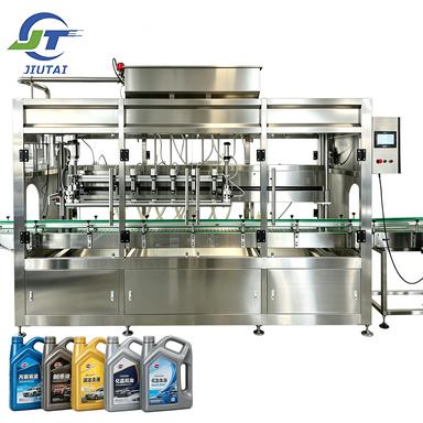 China Automotive Antifreeze Brake Fluid Washer Liquid Chemical Oil Automatic Gear Pump Tracking Filling Machine for sale