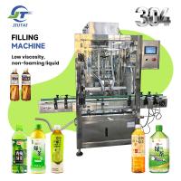 China Food Grade Automatic Linear Gravity Flow Filling Machine for Beverage Condiment Daily Chemical Products for sale