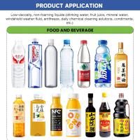 China Food Grade Automatic Linear Gravity Flow Filling Machine for Beverage Condiment Daily Chemical Products for sale