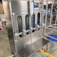 China Semi-automatic Gravity Flow Filling Machine for Low-to-Medium Viscosity Liquids Like Edible Mineral Water for sale