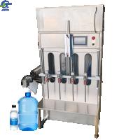China Semi Automatic Gravity Filler Lubrication Friendly Parts Long Life for Edible Oil Wine Vinegar for sale