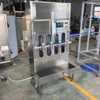 China Anti Drip Anti Splash Semi Automatic Gravity Flow Filler for Foam Prone Heat Sensitive Liquids Wine Vinegar for sale