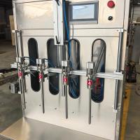 China Semi Automatic Gravity Liquid Filler for Hygienic Beverage Water Soy Sauce Filling for sale