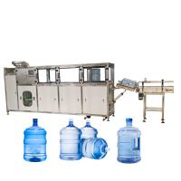 China Automatic 5 Gallon Mineral Water Bottle Filling Capping Washing Machine With Conveyor for sale