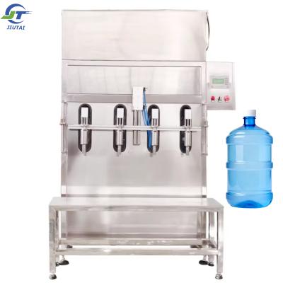 China Semi Automatic 20 Liters Filling Machine for Pet Bottles Large Bucket Pure Mineral Water Windshield Washer Fluid Filling for sale