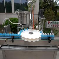 China Volumetric Piston Based Filling Machine Small Glass Vial 10ml 15ml Perfume Essential Oil Fragrance Sample Cologne Crimping for sale
