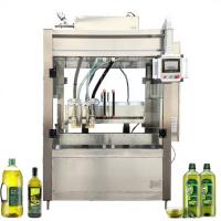China Olive Palm Cooking Oil PET Plastic Glass Bottles Jerry Can Linear High Speed Automatic Servo 4 Heads Edible Oil Filling Machine for sale