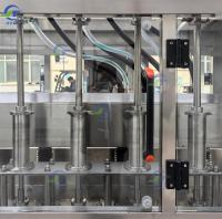 China Olive Palm Cooking Oil PET Plastic Glass Bottles Jerry Can Linear High Speed Automatic Servo 4 Heads Edible Oil Filling Machine for sale