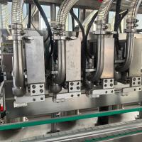 China Olive Palm Cooking Oil PET Plastic Glass Bottles Jerry Can Linear High Speed Automatic Servo 4 Heads Edible Oil Filling Machine for sale