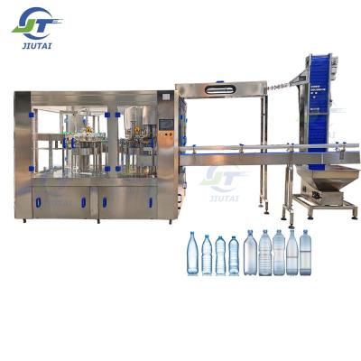 China Automatic 1000 BPH Plastic Bottle Water Liquid Filling Capping Machinery Production Line for sale