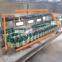 China High Quality Jar Container Inverter Type Glass Bottle Cleaning Machine Washing Semi Automatic Rinsing for sale